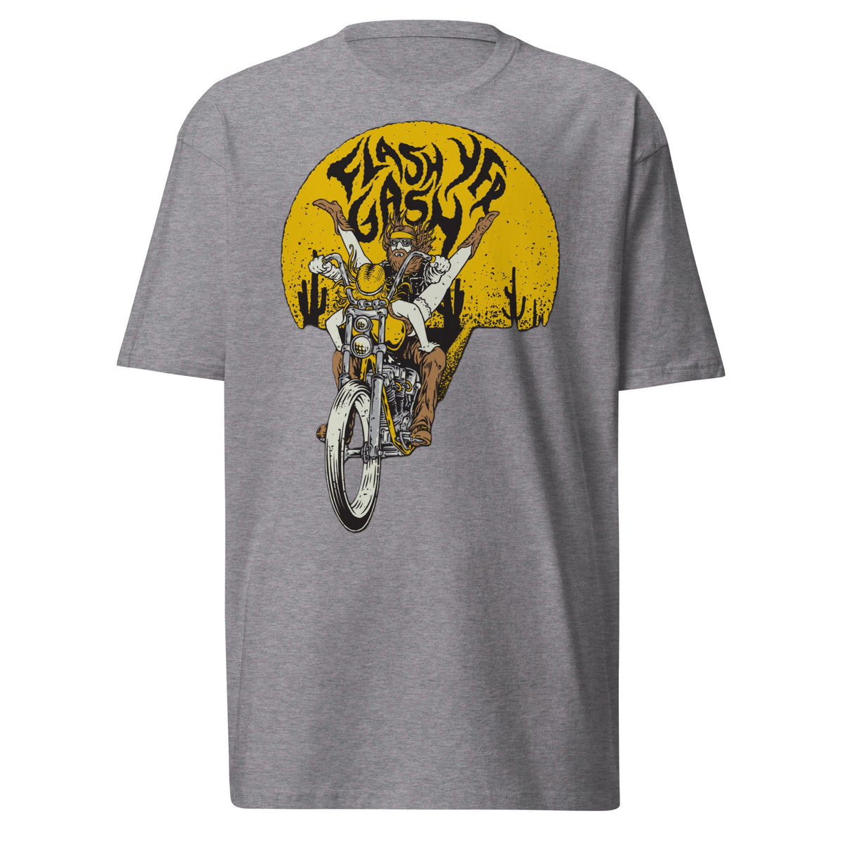 FLASH YER GASH Premium heavyweight tee – Chopper Time